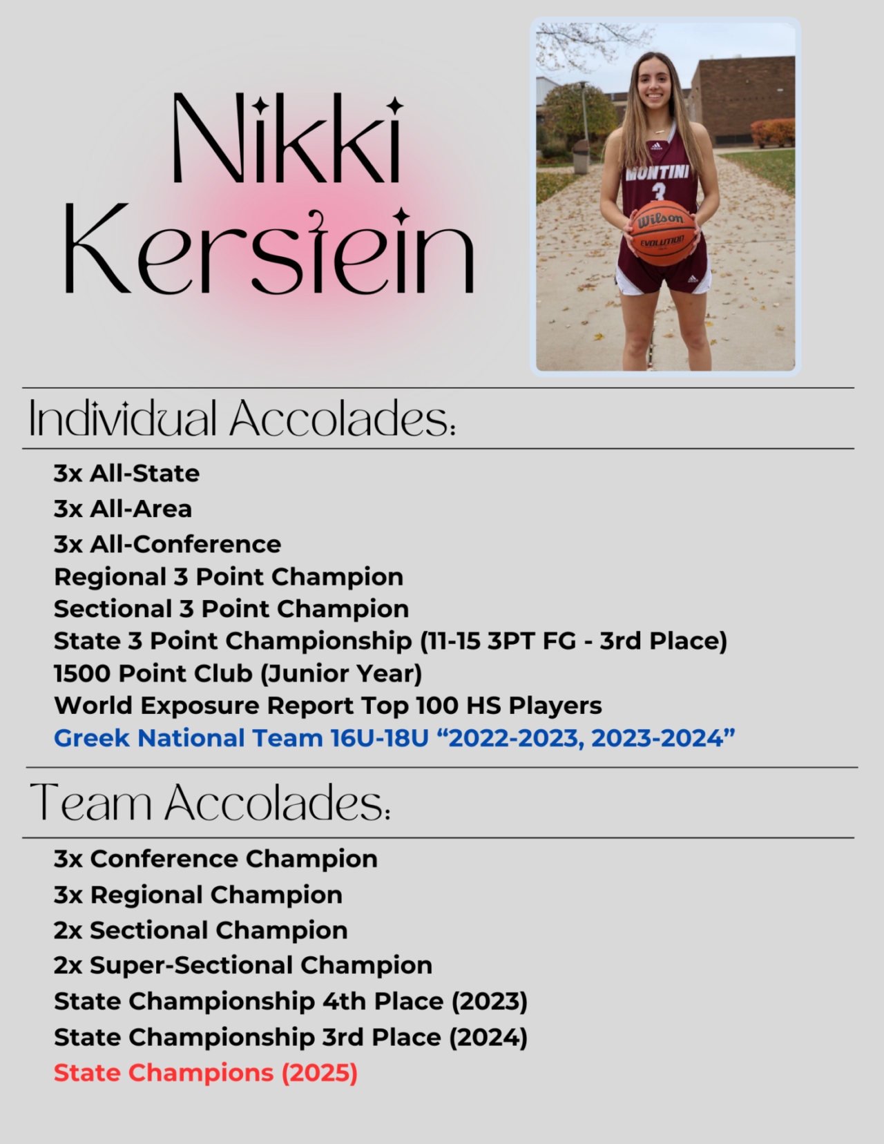 Accolades | Nikki Kerstein